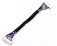 China Television LVDS Wire Harness Black , 220mm Radio Wire Harness Fot High Definition TV for sale