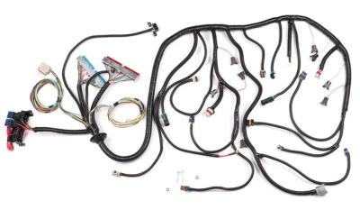 China Male To Female Industrial Cable Harness , Tinned Cable Wire Harness Assembly for sale