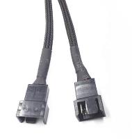 China 3 4 Pin Power Extension Cable , Braided Power Harness Cable for sale