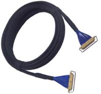 China 50-15000mm 60 Pin Lvds Cable , 370mm Thick Coaxial Cable For Display Note PC Screen for sale