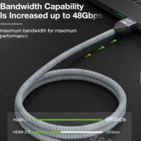 China 4k 60hz Certified Ultra High Speed Hdmi Cable 48gbps 1m 2m 3m 5m 8K Wire for sale
