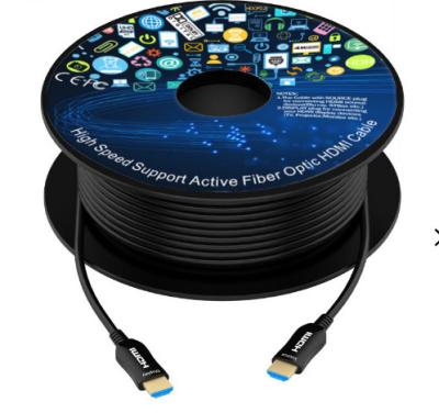 China 50 To 300m HDMI Cable Assembly PVC 4k Hdmi Fiber Optic Cable for sale