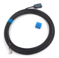 China Black ABS Camera Cable Assemblies 210mm Video Wire Single Shield for sale