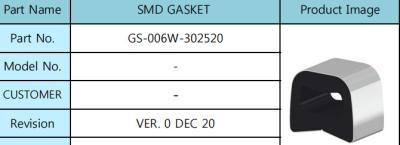 China SMD 25mm Rubber Flat Gasket Silicone Ring Type Surface Mount Technology for sale