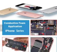 China Computers Plating Conductive Fabric Over Foam 12mm EMI Gasket for sale