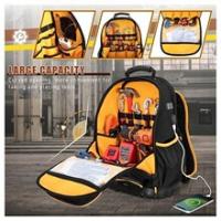 China Heavy Duty Portable Contractor Working Kit Bag Rugged Multi-pockets  Tool Backpack for sale