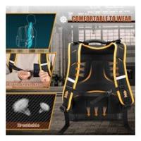 China Heavy Duty Portable Contractor Working Kit Bag Rugged Multi-pockets  Tool Backpack for sale