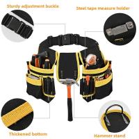 China Magnetic Waterproof Heavy-Duty Adjustable Tool Belt Bag OEM/ODM Lightweight Multifunctional Tool Bag for sale
