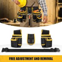 China Magnetic Waterproof Heavy-Duty Adjustable Tool Belt Bag OEM/ODM Lightweight Multifunctional Tool Bag for sale