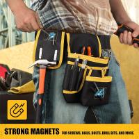 China Magnetic Waterproof Heavy-Duty Adjustable Tool Belt Bag OEM/ODM Lightweight Multifunctional Tool Bag for sale