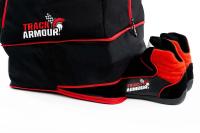 China Helmet Bag with Extendable Shoe Compartment | Fleece Lined 600D Oxford Track & Motorcycle Gear Bag for sale
