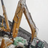 China 10 meters long excavator long reach boom SK200  excavator telescopic boom for sale