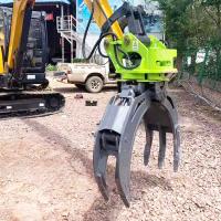 China Q355B Rotating Hydraulic Log Grapple For Excavator SANY DOOSA KOMATSU for sale