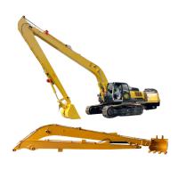 China PC200 320 ZX200 SK200 Long Reach Excavator Booms With Bucket 18m 20m 22m for sale