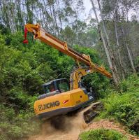 China Wood Grapple Excavator Telescopic Arm , Tree Care Excavator Telescopic Boom for sale