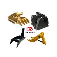 China Antiwear Excavator Thumb Bucket for 312, PC60 with Yellow Black Tooth Replacable for sale