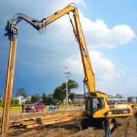 China Reinforcing Excavator Pile Driving Boom 7.5 Tons 40Max Speed For  Kobelco Hitachi for sale