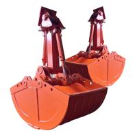 China 0.8cbm / 1cbm Excavator Clamshell Bucket For 320 ZX200 DX200 SK200 for sale