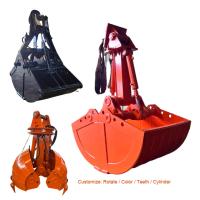 China Heavy Duty Excavator Clam Bucket , Clamshell Grab Bucket For 320 Pc200 for sale