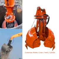 China Heavy Duty Excavator Clam Bucket Hydraulic For 320 ZX200 for sale
