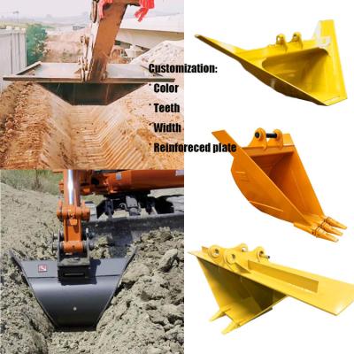 China Trapezoidal Ditch Bucket For Excavator,  Excavator Bucket For 320 315 PC200 for sale