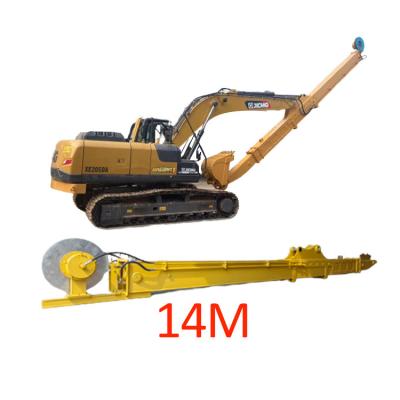 China Komatsu PC200  Sturdy Excavator Telescopic Boom 14m Long Reach with bucket for sale