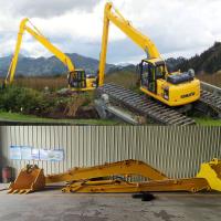 China 320D Amphibious Excavator Long Reach Boom 14M for sale