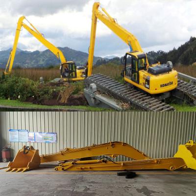 China 320D Amphibious Excavator Long Reach Boom 14M for sale