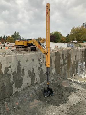 China Sinking Well Constrction 20ton Excavator Telescopic Arm 10m Digging Depth for sale