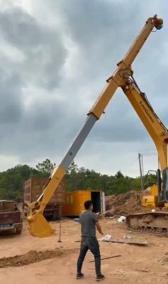 China 700 Steel Telescopic Boom for 6-36t Excavators Orange Yellow Blue Customized 14-16m Max Reach for sale