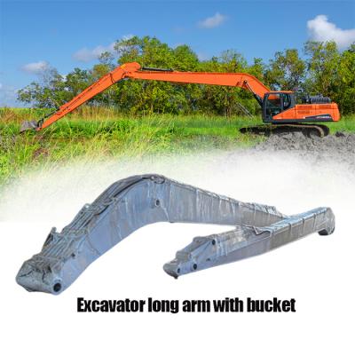 China High Load Capacity 1t Yellow Long Excavator Arm for Construction Machinery for sale