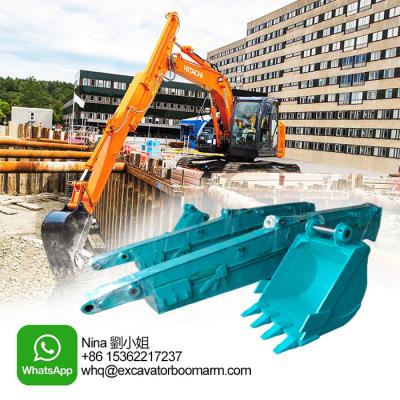 China Sliding 9M / 10M / 12M Excavator Extension Arm For Heavy Duty Construction Projects for sale
