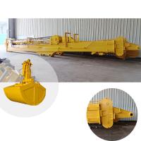 China Clamshell Telescopic Arm Long Reach Boom 20m 25m 30m For  Hitachi Komatsu for sale