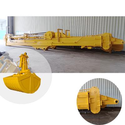 China Clamshell Telescopic Arm Long Reach Boom 20m 25m 30m For  Hitachi Komatsu for sale