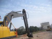 China Excavator Sliding Arm SK350 Green / Yellow 35T For Tunnel Sewage Pipeline Municipal Engineering Double Limit Design for sale