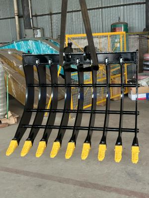 China Hot Sale Excavator Rake Bucket  Excavator Attachments Root Rake Bucket  Customized for Excavator for sale