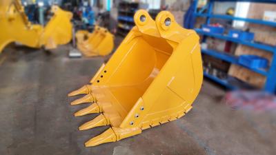 China Heavy Duty Q355B NM400 Reinforced Excavator Rock Bucket with Tiger Teeth for Mining for sale