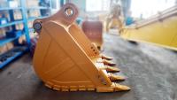 China Heavy Duty Q355B NM400 Reinforced Excavator Rock Bucket with Tiger Teeth for Mining for sale