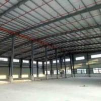 China Durable Commercial Steel Framed Workshop Buildings With Welded Connection / Rolled Up Door for sale