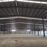 China Durable Commercial Steel Framed Workshop Buildings With Welded Connection / Rolled Up Door for sale