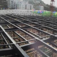 China Industrial Insulated Steel Frame Buildings Construction With Metallic Materials Frame for sale