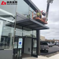 China Prefab Industrial Steel Structure Workshop With Rock Wool Foam Sandwich Panel for sale