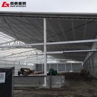 China Galvanized Light Steel Structure Frame Workshop with Bridge Crane for sale