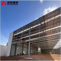 China Prefabricated Long Span Portal Steel Frame Buildings For Industrial Workshop for sale