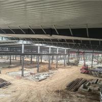 China Sturdy Steel Frame Buildings Construction Customized For Metallic Warehouse for sale