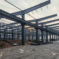 China Large Scale Industrial Steel Structure Warehouse Metal Steel Building Workshop for sale