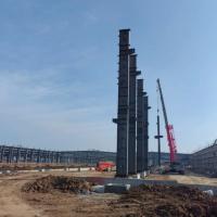 China Customized Steel Structure Manufacturing For Office Building / Poultry Farm / Hangar for sale