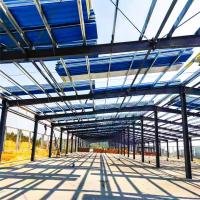 China Q355B Galvanized Prefabricated Steel Structure Metal Frame Warehouse for sale