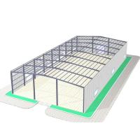 China Large Span Steel Construction Warehouse Fire Resistant With Aluminum Alloy Windows for sale