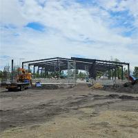 China Large Span Steel Construction Warehouse Fire Resistant With Aluminum Alloy Windows for sale